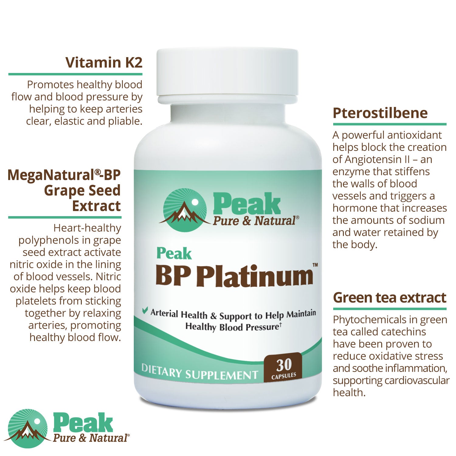 Peak BP Platinum™ Supplement | Peak Pure & Natural